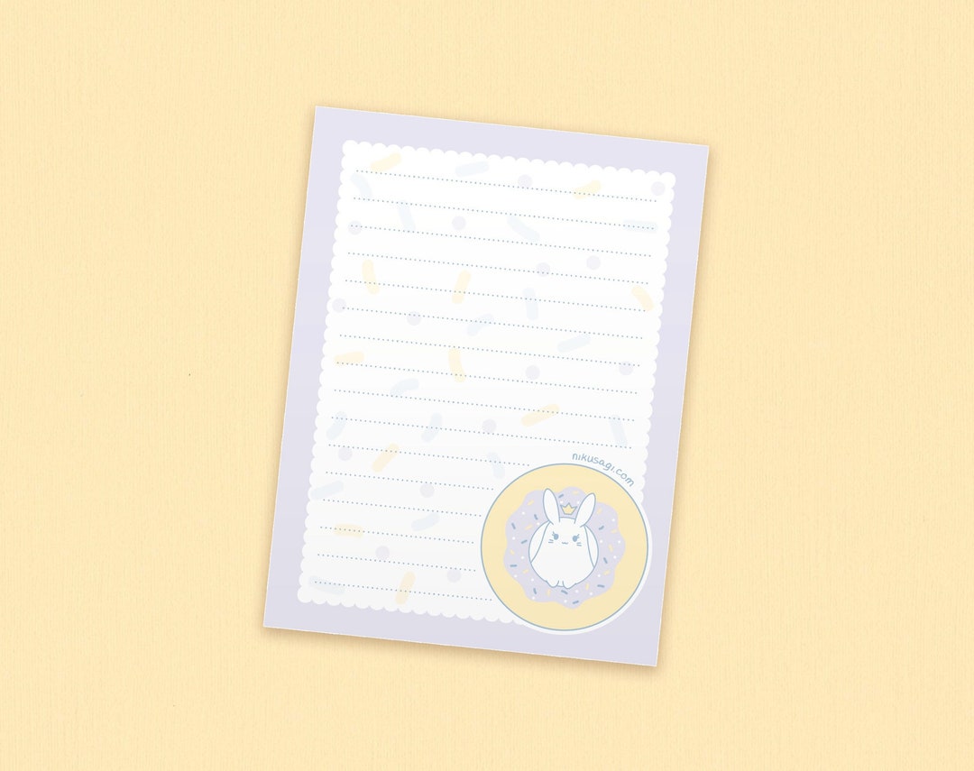 Princess Sprinkle Donut Notepad | 4" X 5.5" | Pastel Magnetic Memo Pad ...