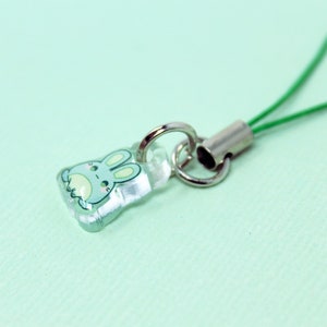 Frog Bunny Phone Charm 0.5 2-sided Clear Acrylic Keychain - Etsy