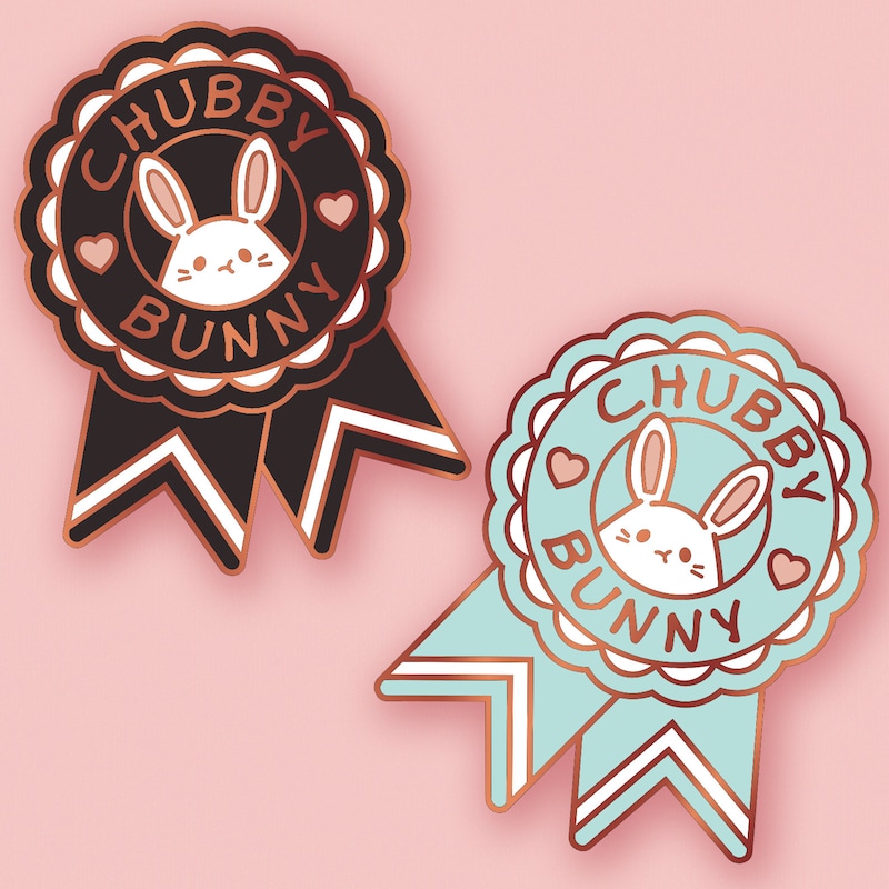 Bunny Enamel Pin - Etsy