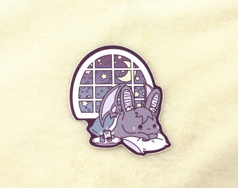 Dreamy Bat Bunny Sticker | 2" | Waterproof Rabbit Decal for Laptop ...