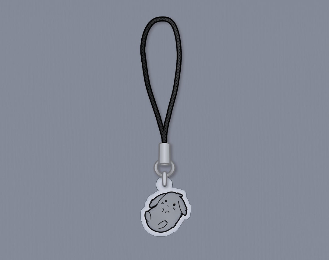 Mini Sassy Bunny Phone Charm | 1/2” | Holland Lop Rabbit Acrylic ...