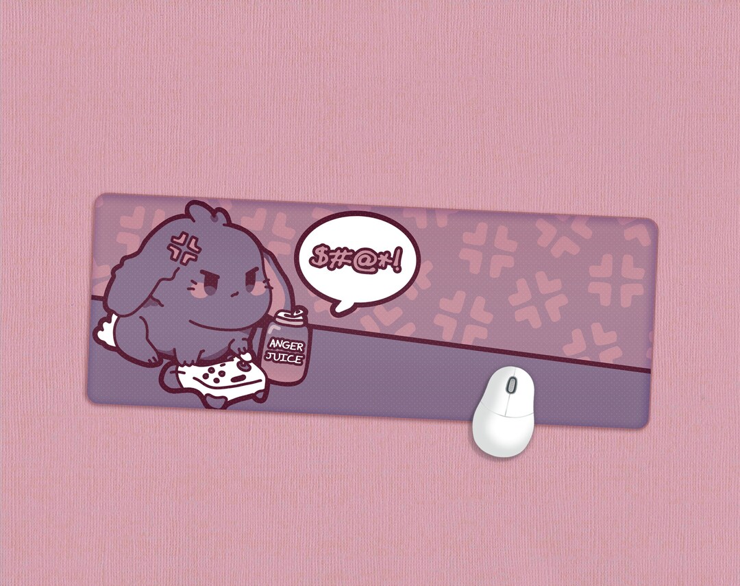 Funny Gaming Desk Mat | Kawaii Mouse Pad, Pastel Goth Office Decor ...