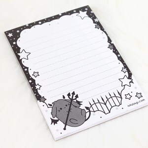 Devil Bunny Overlord Notepad Creepy Cute Office Supplies, Spooky Desk ...