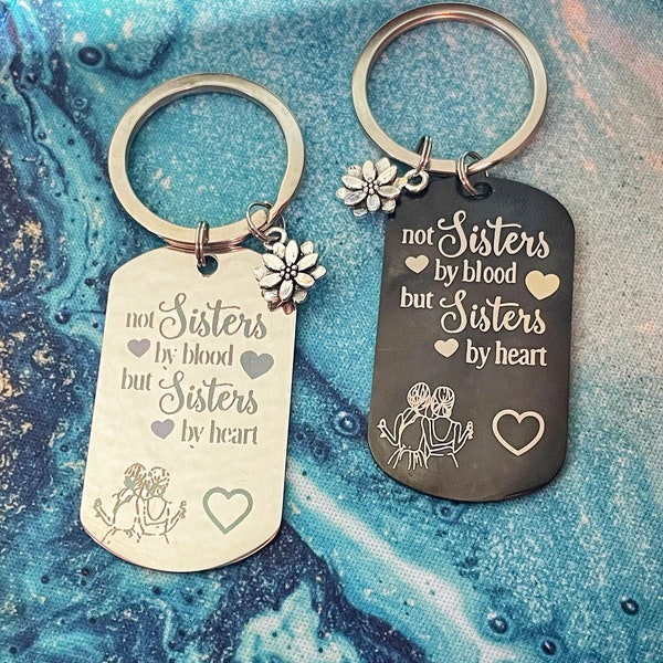 Sister Keychain - Etsy