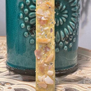 Coastal Seashell Crushed Glass Resin Cross, Religious Home Decor, Beach ...