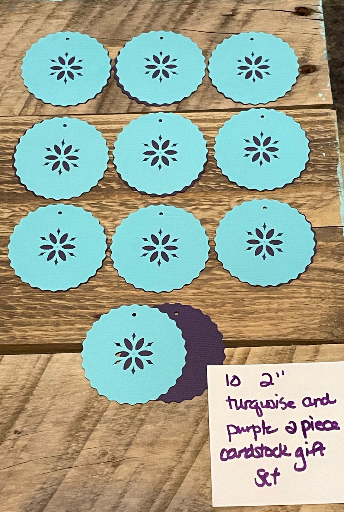 Paper Craft Scalloped Gift Tag, Cardstock Gift Tags, Cardstock Tags ...