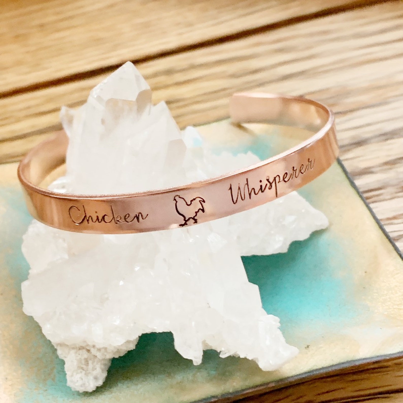 Chicken Whisperer Bracelet, Copper Jewelry, Crazy Chicken Lady, Chicken ...