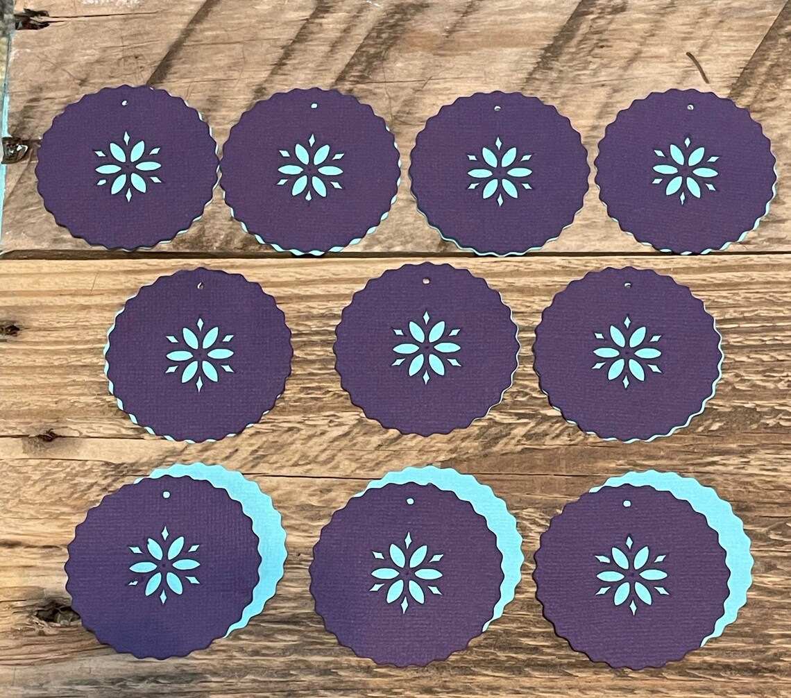 Paper Craft Scalloped Gift Tag, Cardstock Gift Tags, Cardstock Tags ...
