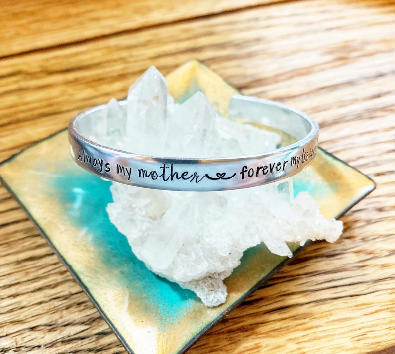 Handstamped Always My Mother Forever My Friend Cuff Bracelet - Etsy