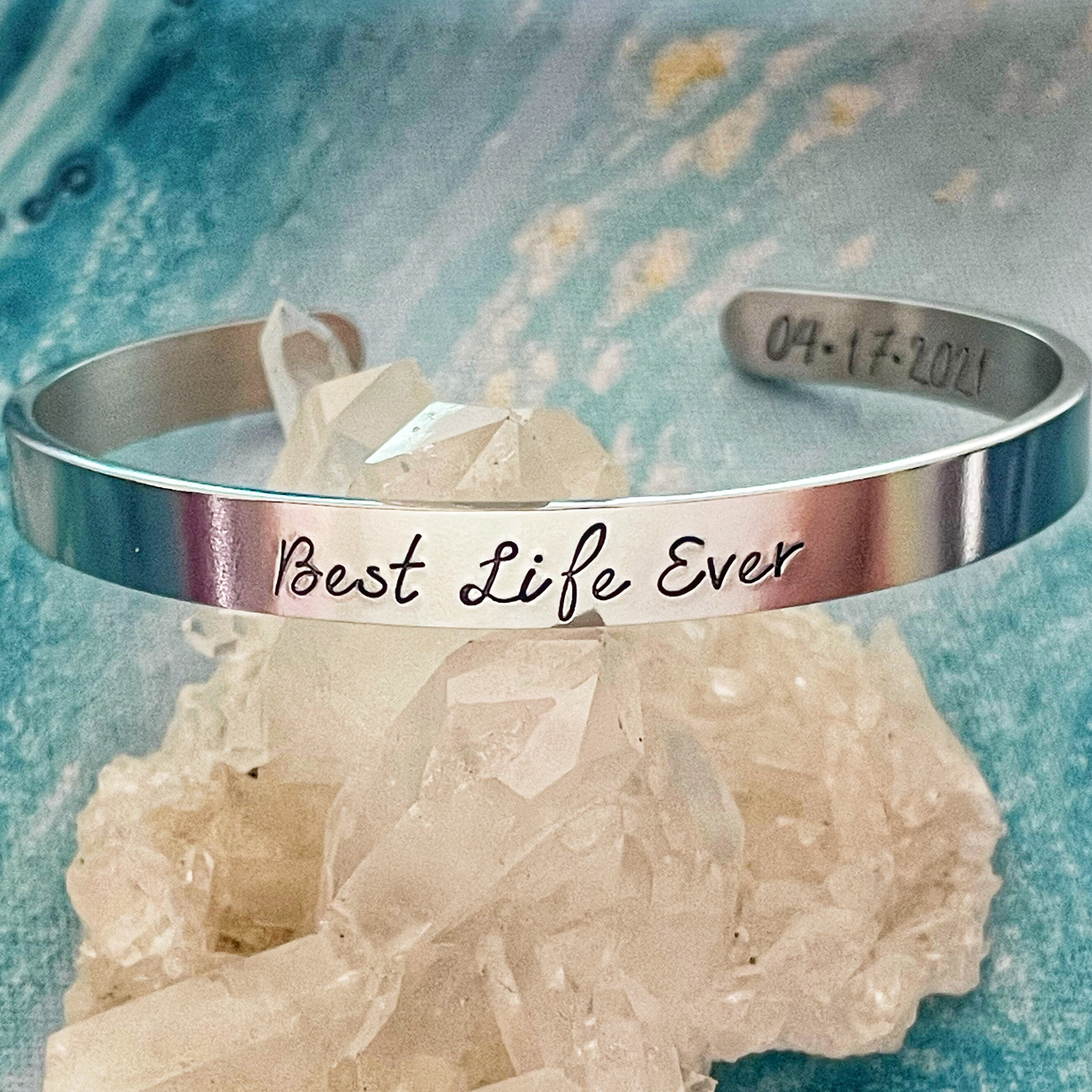 Handstamped Cuff Bracelet, Best Life Ever, JW Gift, JW Bracelet ...