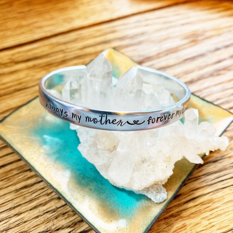 Handstamped Always My Mother Forever My Friend Cuff Bracelet - Etsy