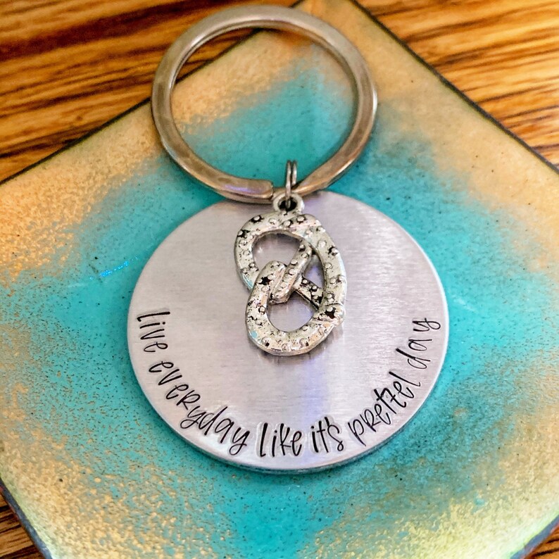 Pretzel Keychain the Office Keychain Stanley Hudson Gift - Etsy