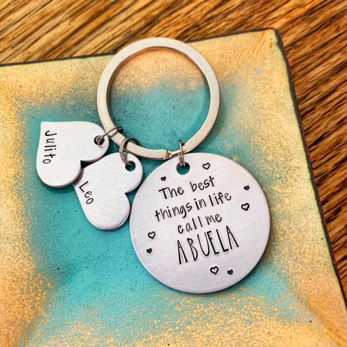 Personalized Abuela Keychain Custom Grandkids Names Gift - Etsy