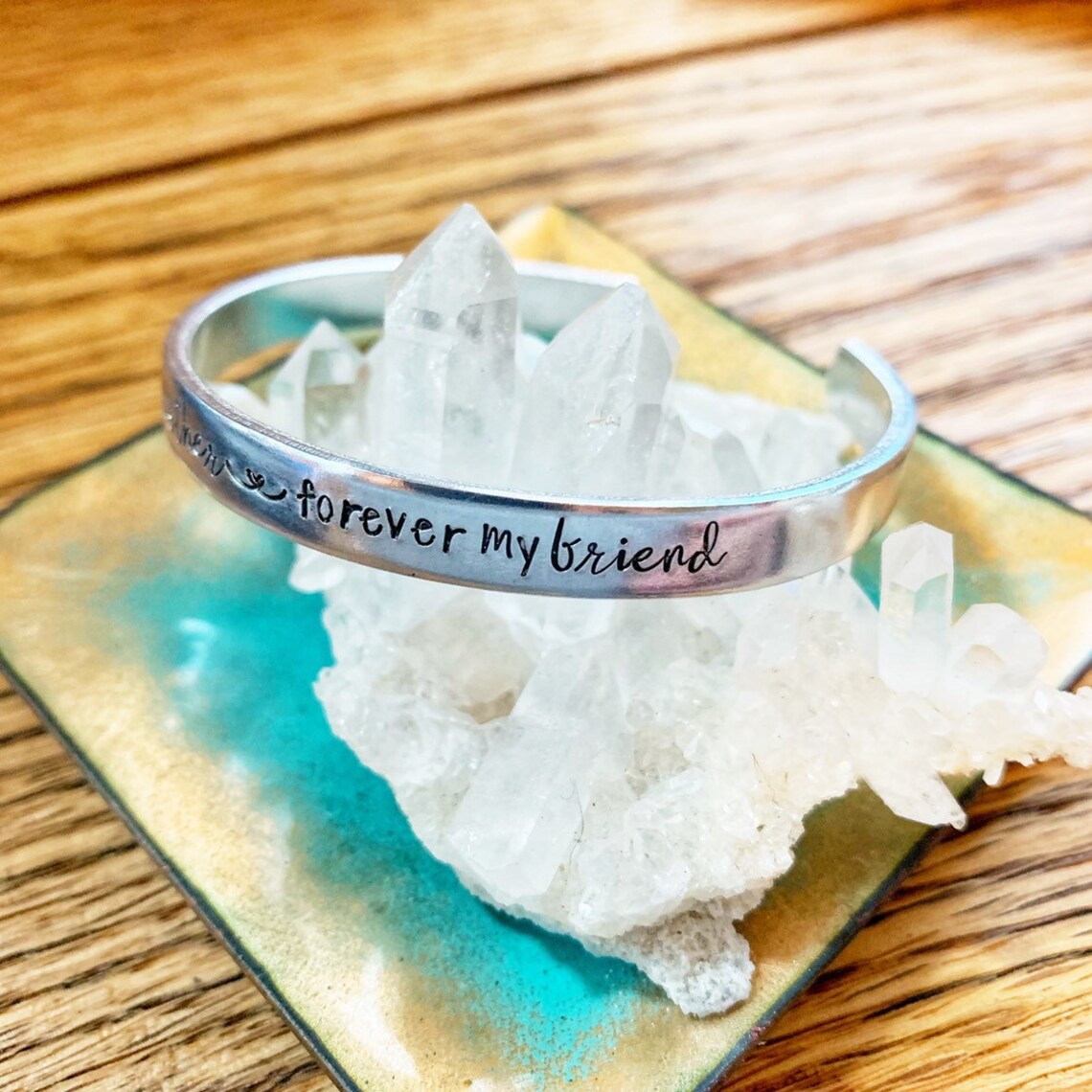 Handstamped Always My Mother Forever My Friend Cuff Bracelet - Etsy