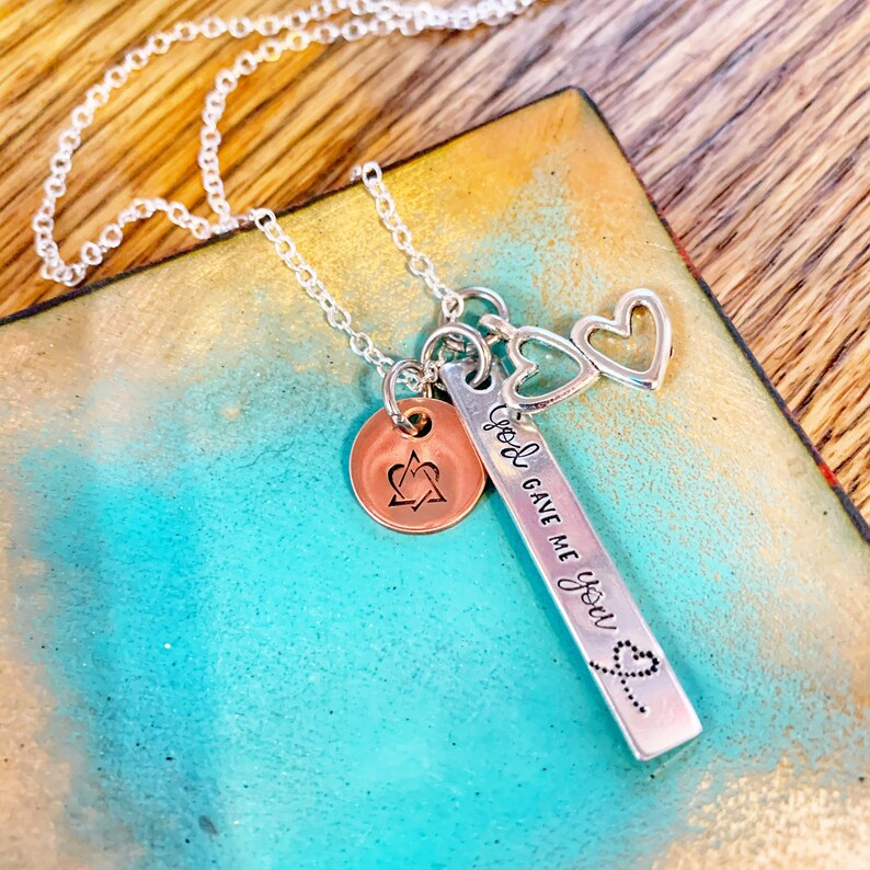 Personalized Adoption God Gave Me You Necklace Adoptive | Etsy