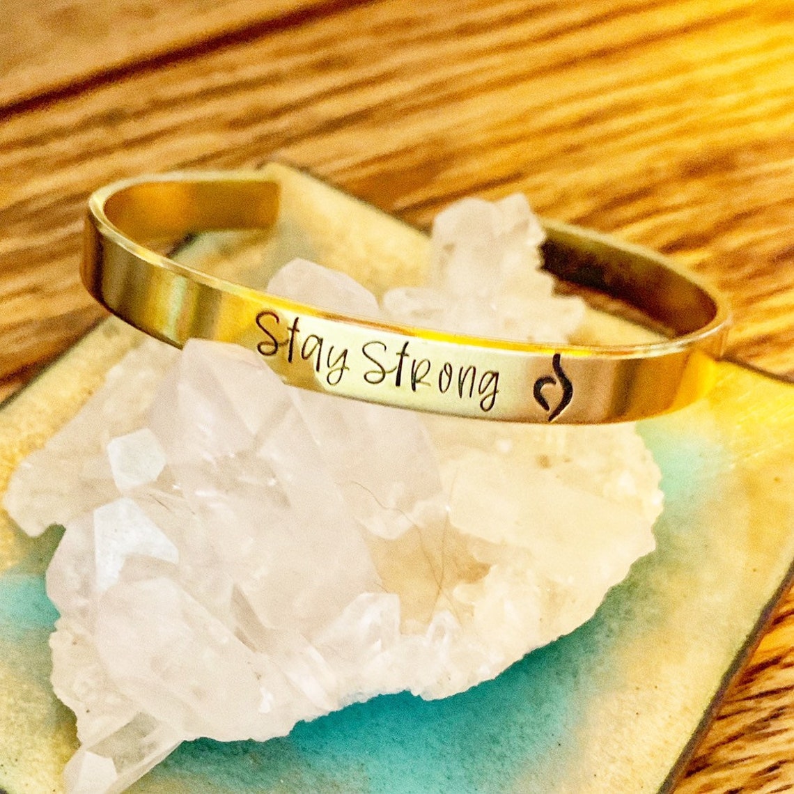 Handstamped Recovery Cuff Bracelet, You Are Enough, Eating Disorder ...