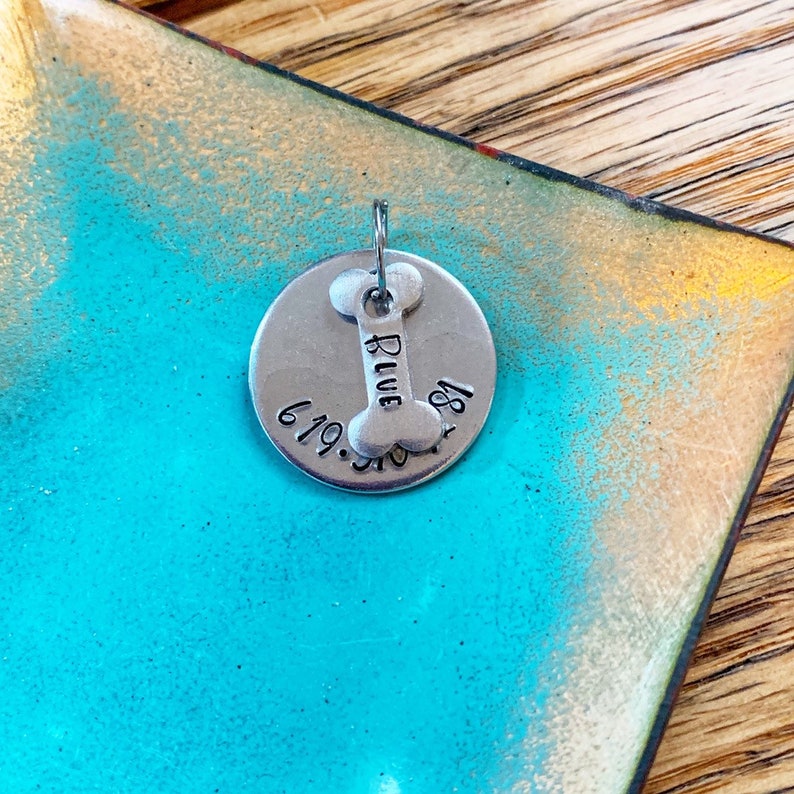 Teeny Tiny Personalized Pet Name Tags Small Dog ID Tags - Etsy