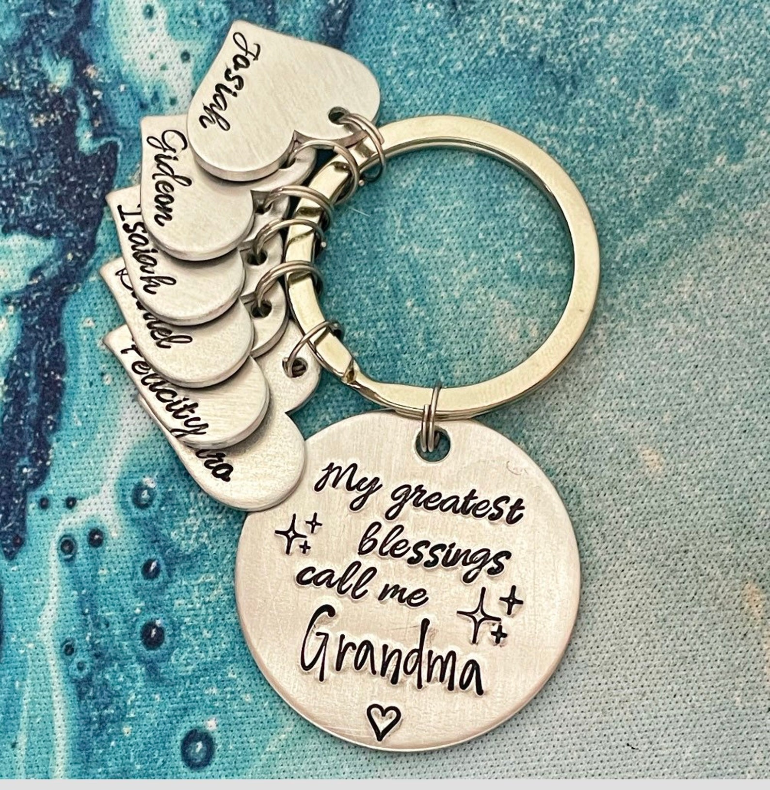 Personalized Grandma Keychain Custom Grandkids Names Gift | Etsy