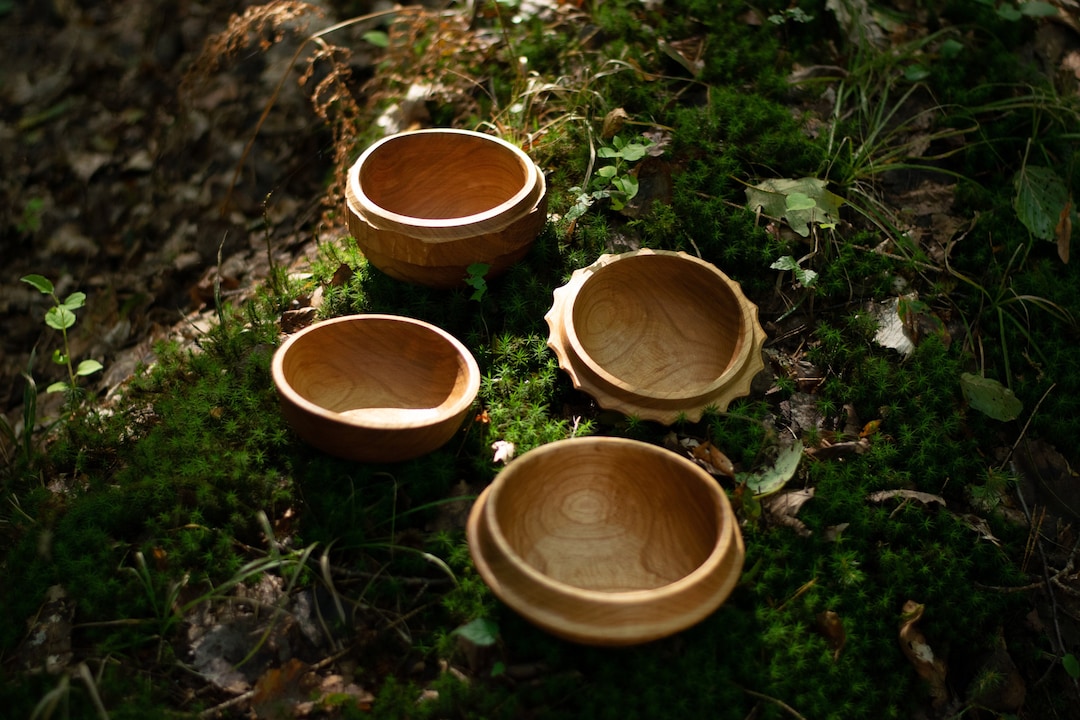 Wooden Bowls Pole Lathe Turned. - Etsy