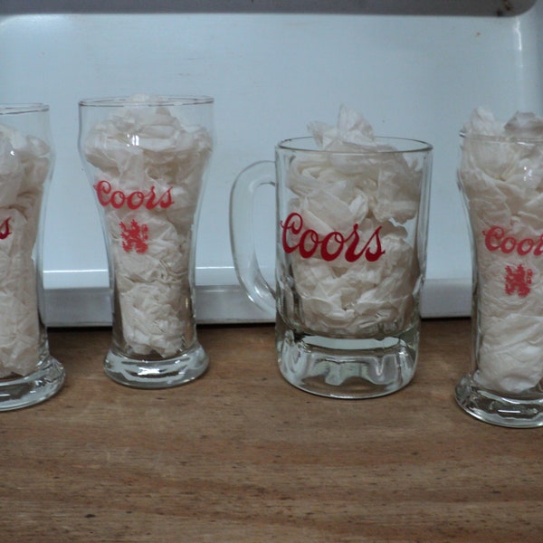 Vintage Beer Glasses Etsy