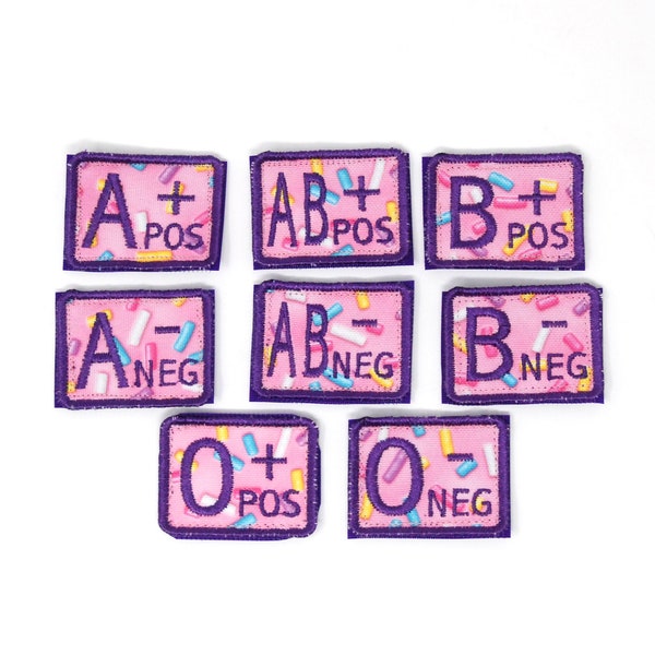 Velcro Blood Type Patch - Etsy