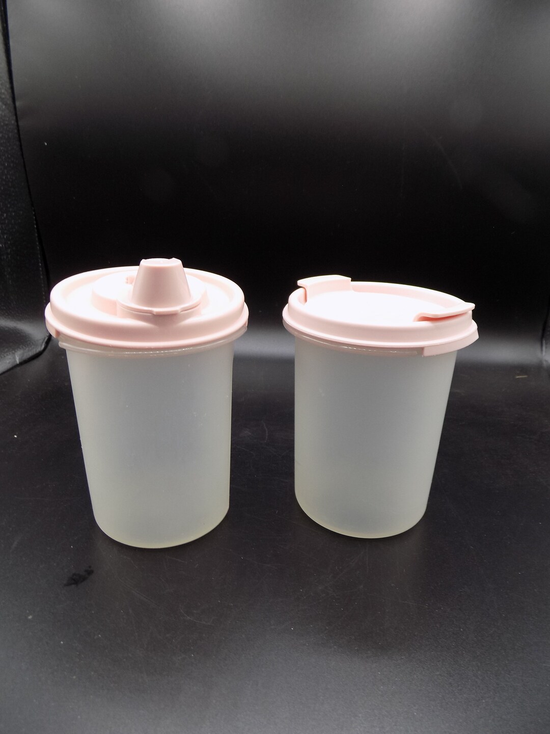 Vintage Pink Tupperware Salad Dressing Container & Cheese Shaker - Etsy