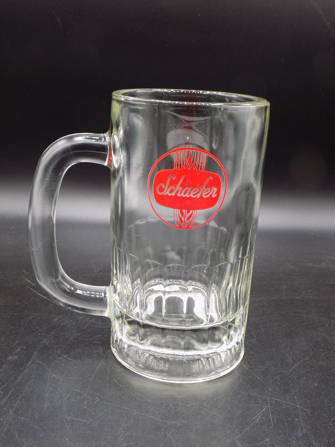 Vintage Schaefer Beer Mug 1970s Heavy Glass Mug - Etsy