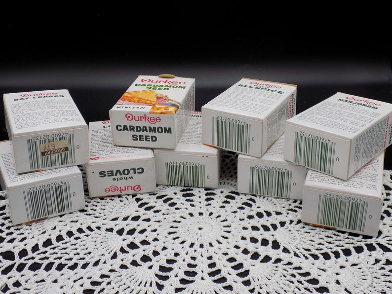 Vintage Durkee Cardboard Spice Boxes Various Types - Etsy