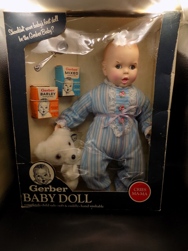Vintage Gerber Baby Doll With Accessories Original Box 1979 - Etsy
