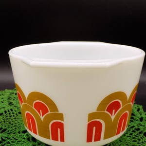 Vintage Pyrex Arches 1970s Fish Scales Pattern 1.5 Qt. Mixing Bowl/oven ...