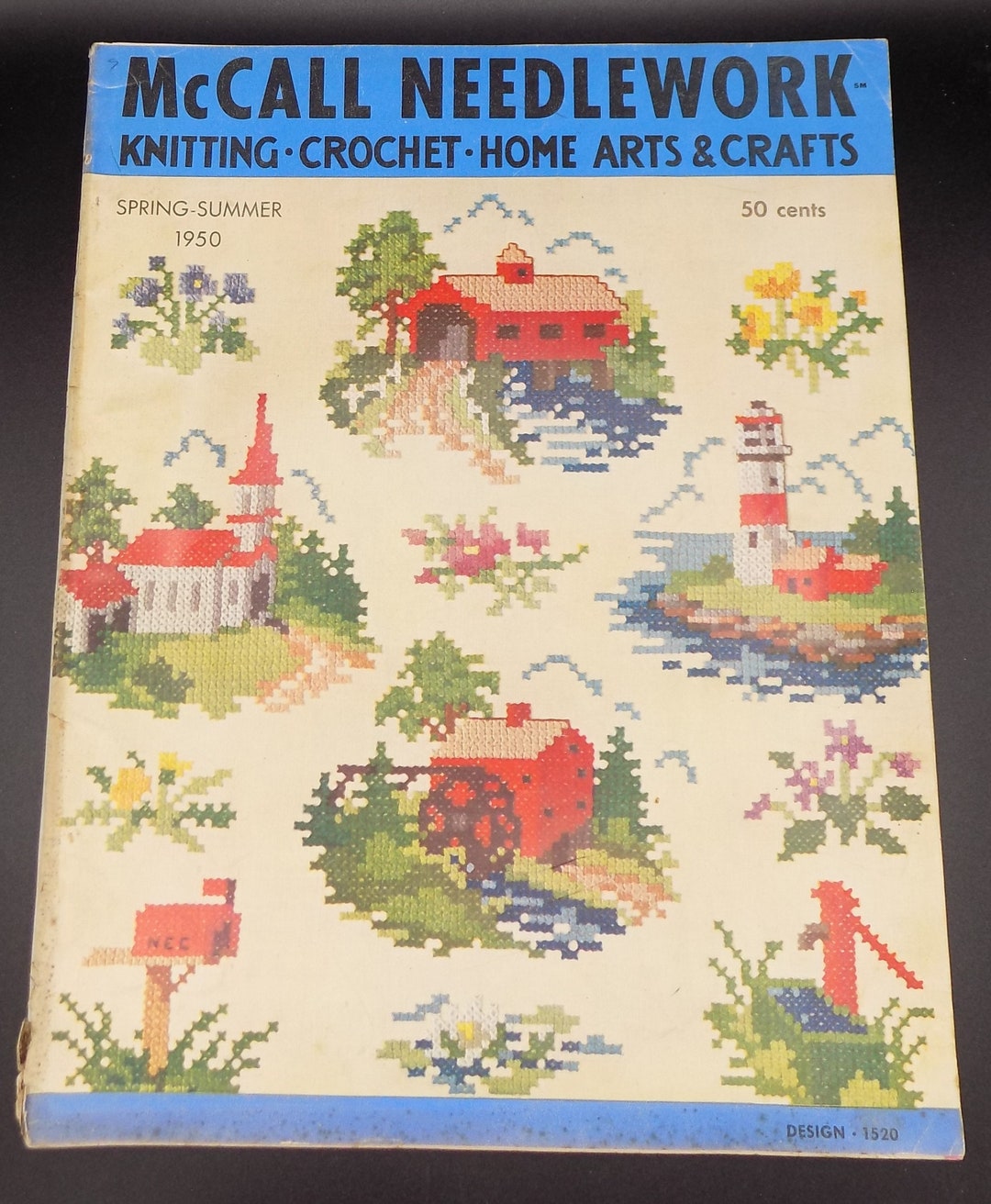 Vintage Mccall Needlework Magazine Spring -summer 1950 - Home Decor ...