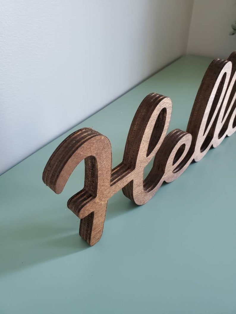 Hello Sign, Hello Wood Sign for Entryway, Hello Wall Decor, Farmhouse ...