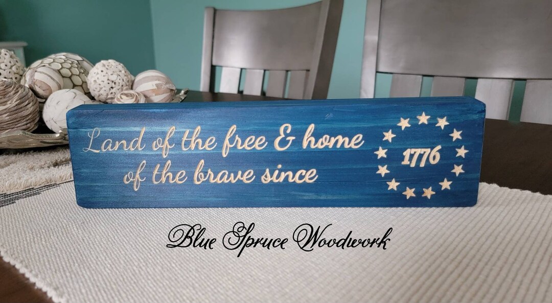 Farmhouse 1776 Betsy Ross Patriotic Sign, 4th of July Americana Betsy ...
