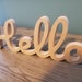 Hello Sign, Hello Wood Sign for Entryway, Hello Wall Decor, Farmhouse ...