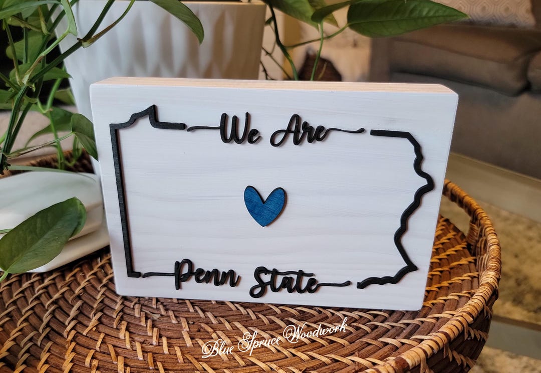 Penn State Decor, Happy Valley Decor, Penn State Decor, Shelf Sign - Etsy