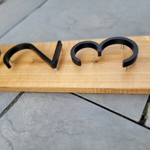 House Number Plaque, House Number Sign, Home Wood Address Sign, Modern ...
