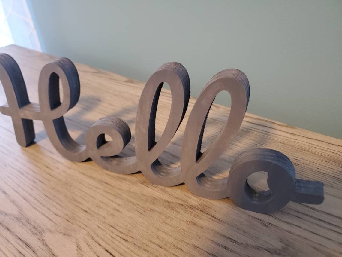 Hello Sign, Hello Wood Sign for Entryway, Hello Wall Decor, Farmhouse ...