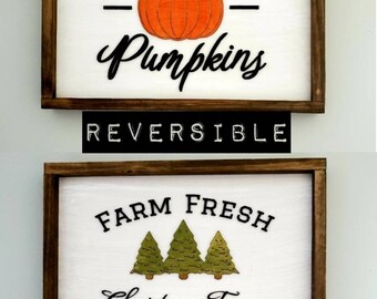Reversible Fall Sign - Etsy