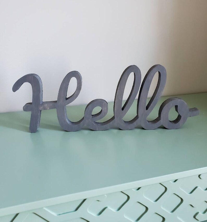 Hello Sign, Hello Wood Sign for Entryway, Hello Wall Decor, Farmhouse ...
