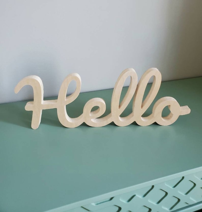Hello Sign, Hello Wood Sign for Entryway, Hello Wall Decor, Farmhouse ...