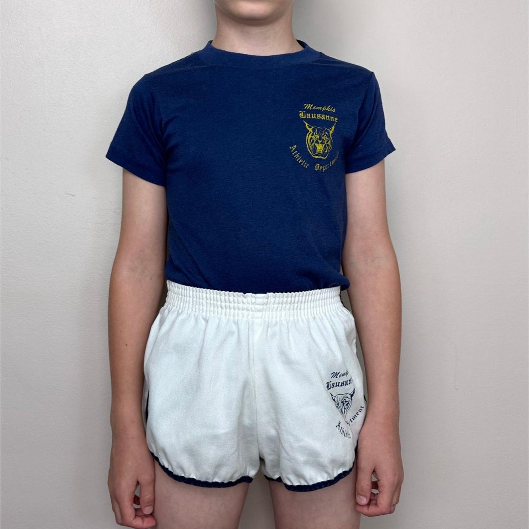 Vintage 1980s Memphis Lausanne School Athletic Department Gym Uniform ...