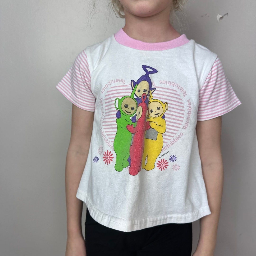 Vintage 1990s Teletubbies T-shirt, Ragdoll Size 24M, Tinky Winky, Dipsy ...