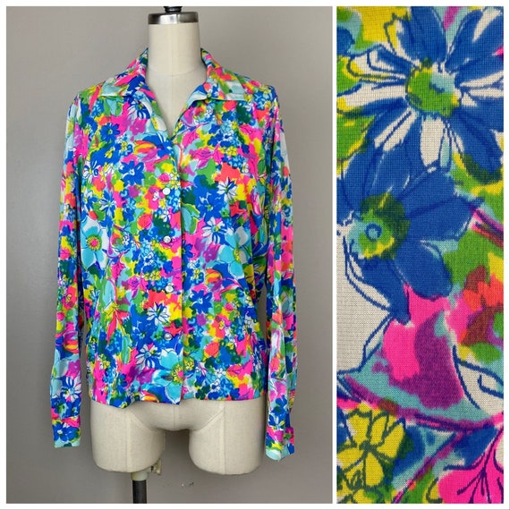 vintage 1970s bright neon - Gem