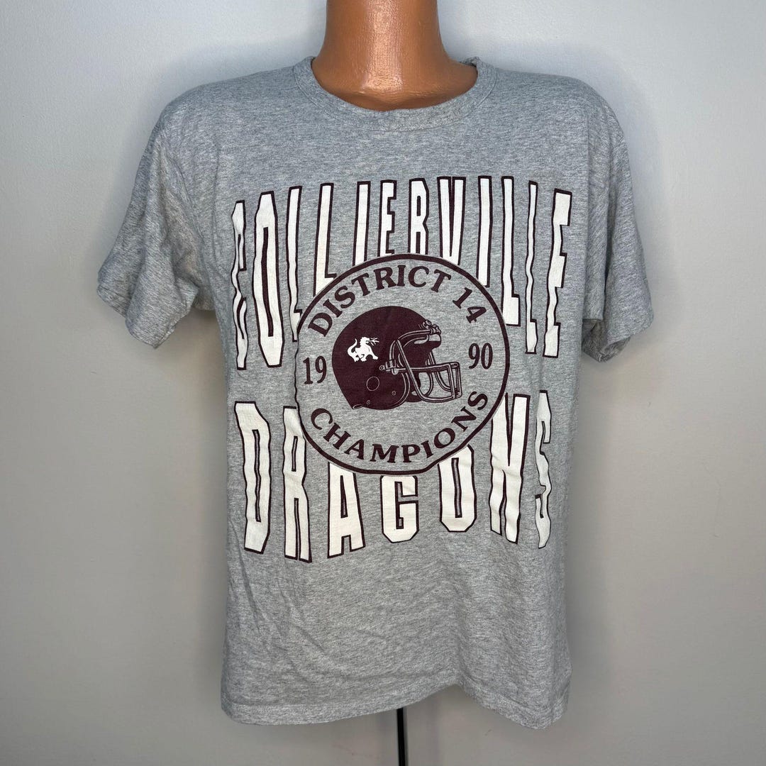 Vintage 1990s Collierville High School Football T-shirt, Dragons ...