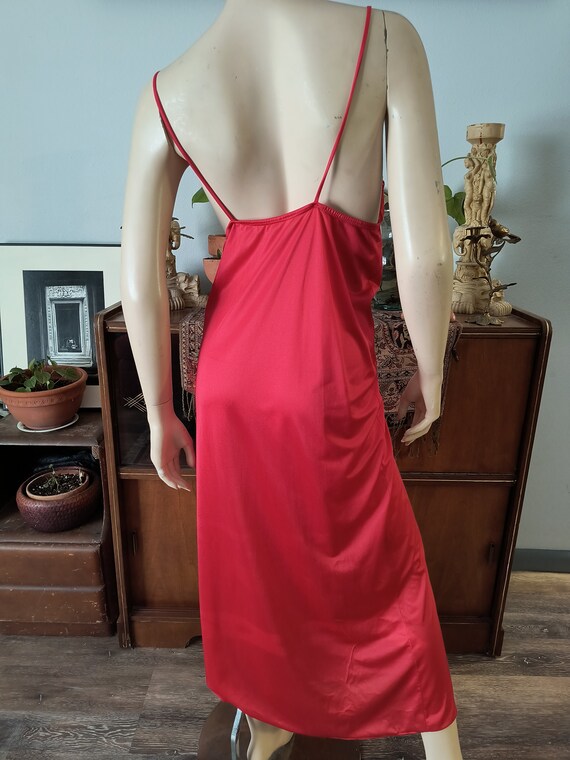 Vintage Undercover Wear Sheer Lace Red Nightgown and … - Gem