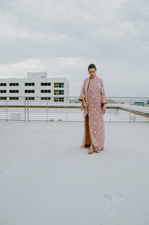 Vintage Butterfly Kimono Japanese Yukata Robe - Gem