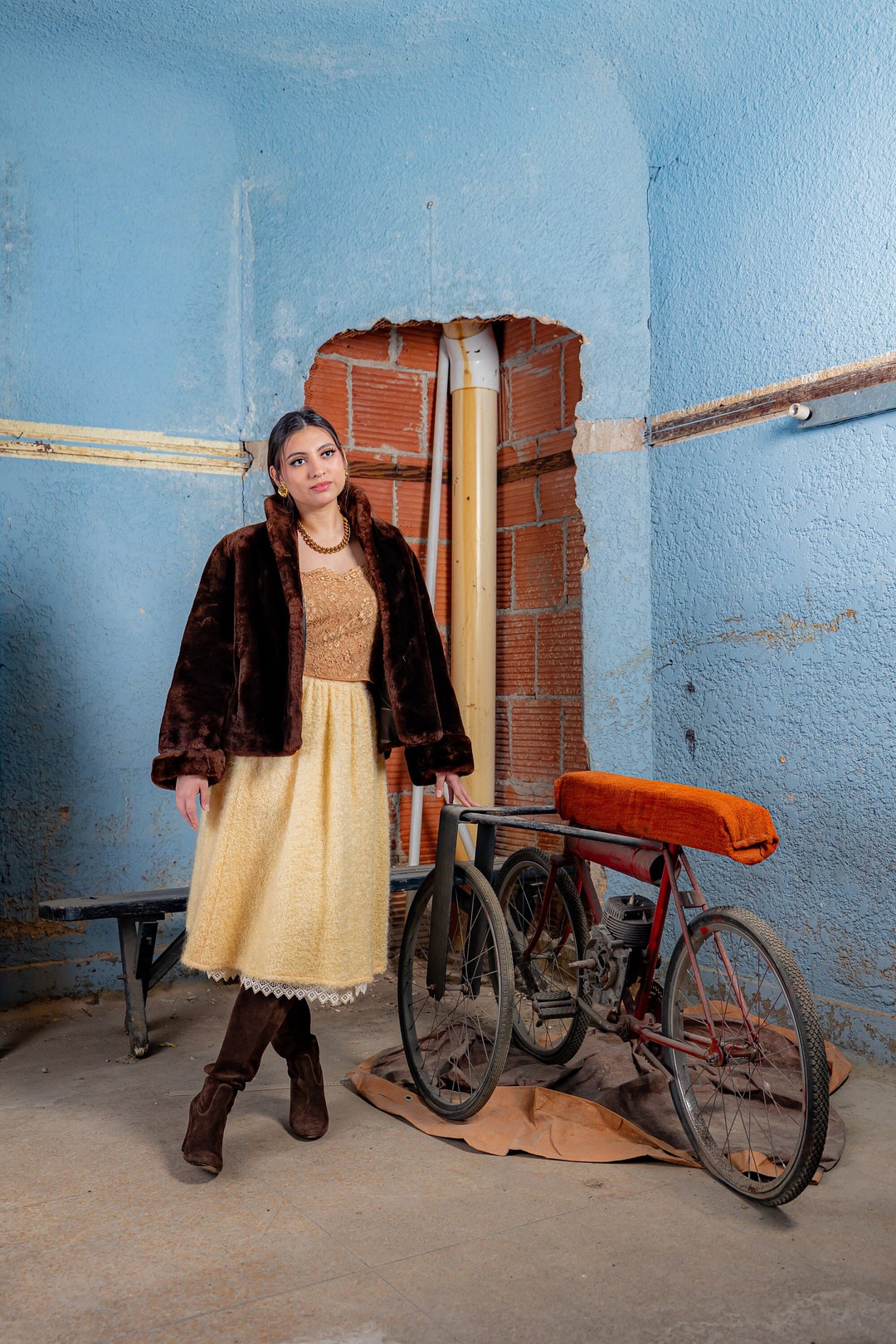 Vintage Mouton Fur Coat Brown Sheared Sheepskin Coat Medium - Etsy