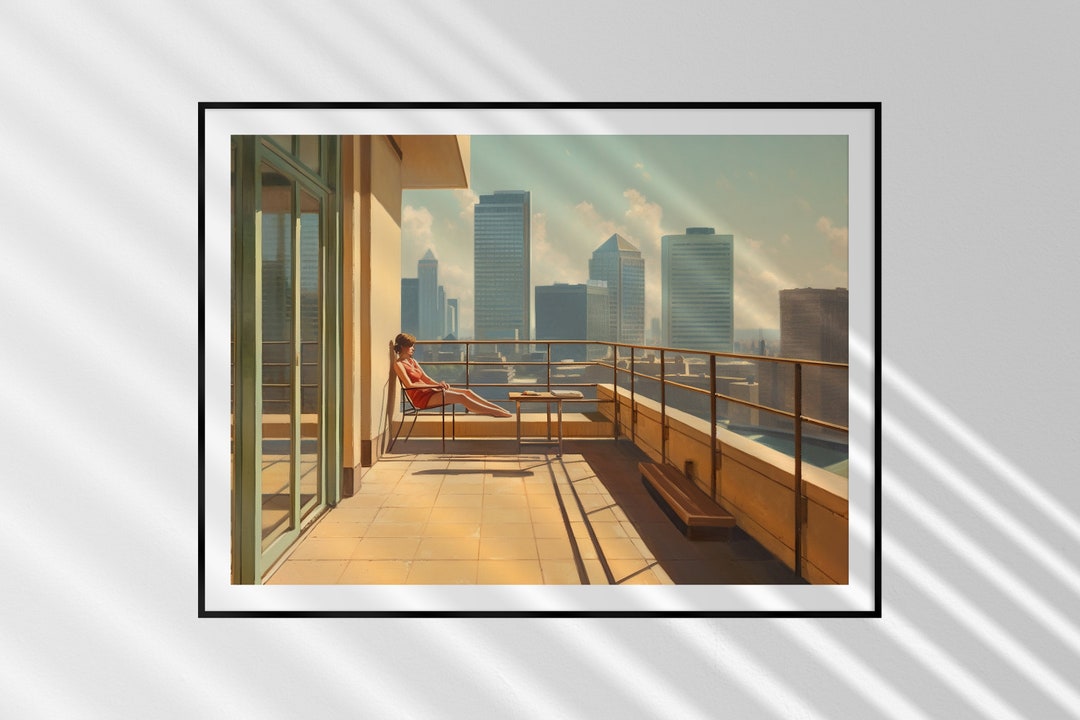 Painting in the Style of Edward Hopper - Lonely in London 2/3 - Etsy