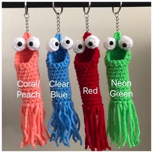 Yip Yips Mini Crochet Martians Key Chain Lip Balm Holder Mini Basket - Etsy