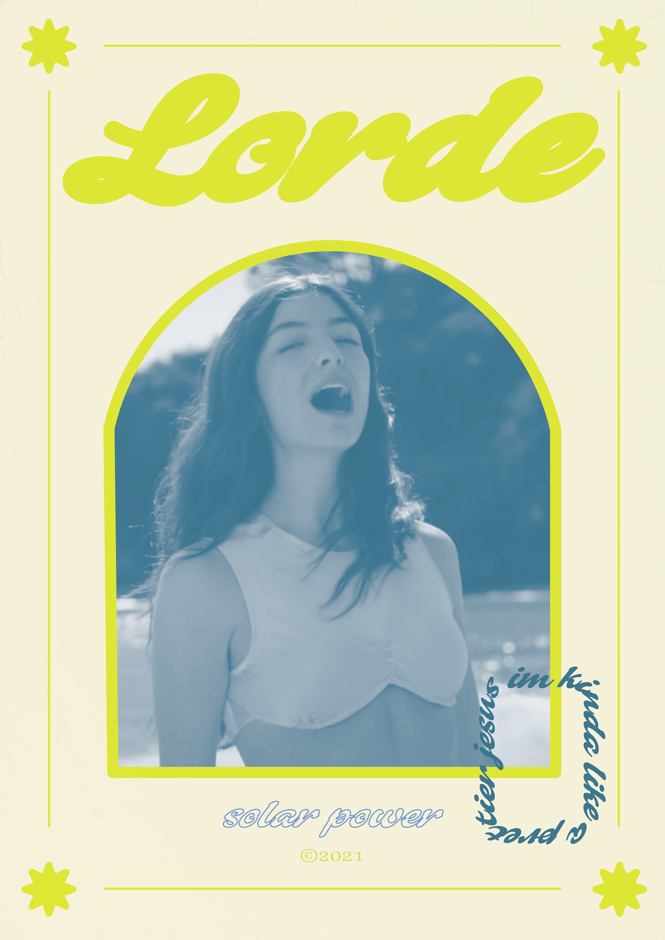 Lorde Poster 7.5x10.5 in | Etsy